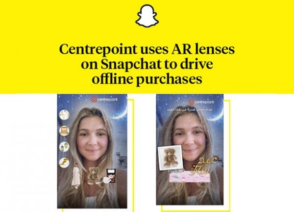 Case Study: Centrepoint uses AR lenses on Snapchat to drive offline ...