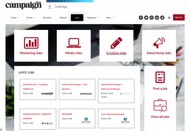 Campaign Middle East launches jobs section - Campaign Middle East