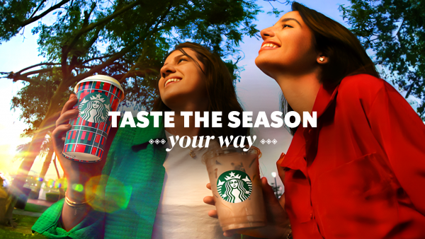 Starbucks campaign celebrates start of holiday season and outdoor fun ...